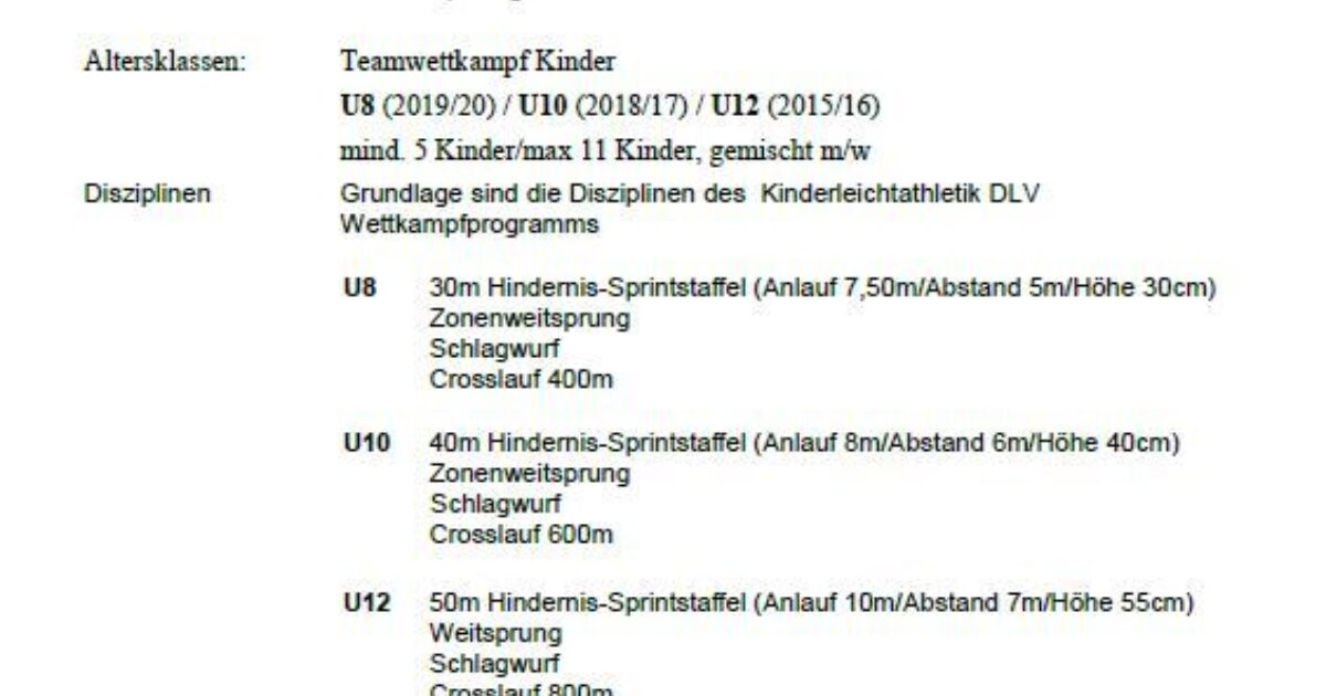 Kinderleichtathletik (KILA)-Wettkampf | Leichtathletik • TG Konz